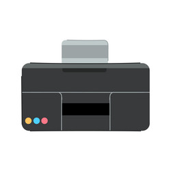 Computer printer paper cartoon Royalty Free Vector Image