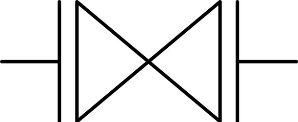 Gate valve symbol icon Royalty Free Vector Image