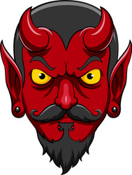 Devil head Royalty Free Vector Image - VectorStock