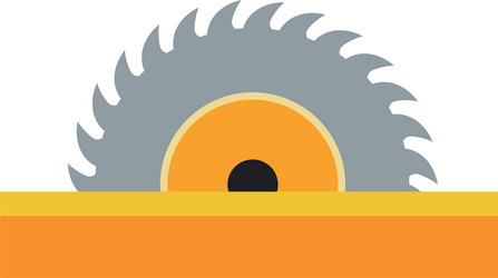 Circular blade saw cute kawaii cartoon Royalty Free Vector