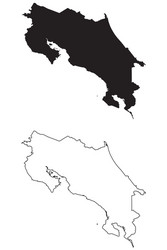 Costa Rica Outline Map Vector Images (over 360)
