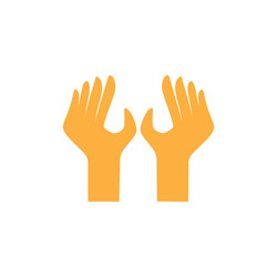 Hand up logo Royalty Free Vector Image - VectorStock