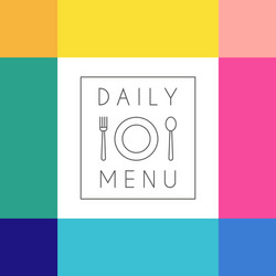 Daily menu design template Royalty Free Vector Image