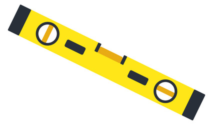 Architect carrying a big bubble level instrument Vector Image