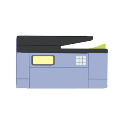 Document printer paper cartoon Royalty Free Vector Image