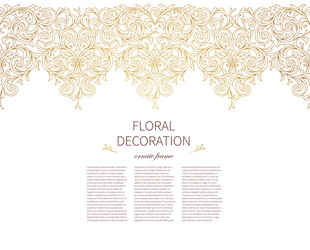 Gold Floral Border Vector Images (over 47,000)