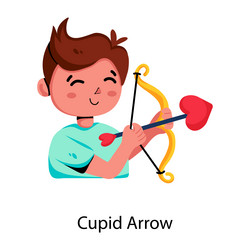 Cupid arrow Royalty Free Vector Image - VectorStock
