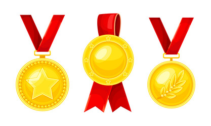 Golden award or distinction as token Royalty Free Vector