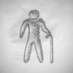 Stick Grandpa Vector Images (over 2,000)