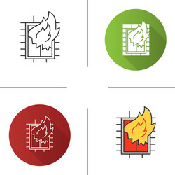 Home fire icon Royalty Free Vector Image - VectorStock