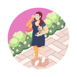 Plus size woman icon Royalty Free Vector Image