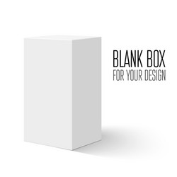 White blank box Royalty Free Vector Image - VectorStock
