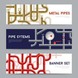 Plastic pipe system background Royalty Free Vector Image