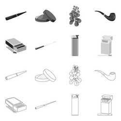 Design refuse and stop logo set Royalty Free Vector Image