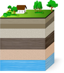 Soil formation and horizons Royalty Free Vector Image