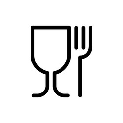 Resin identification code food grade plastic sign Vector Image