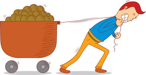 Man Pulling Cart Vector Images (over 220)