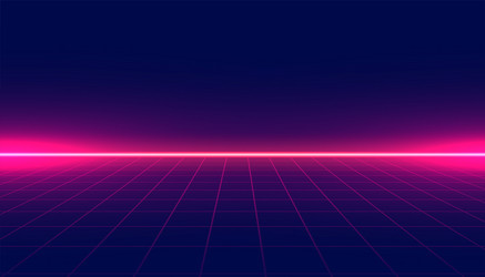 Glowing digital grid lines trendy wallpaper Vector Image