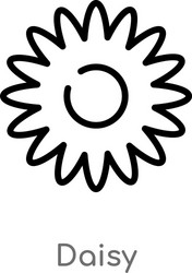 Daisy flower logo icon Royalty Free Vector Image