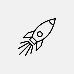 Rocket icon Royalty Free Vector Image - VectorStock