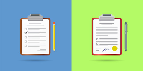 Test or exam icon can be used as logo Royalty Free Vector