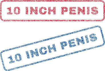 10 inch size textile stamps Royalty Free Vector Image