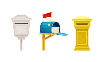 Postbox Cartoon Letterbox Vector Images (over 500)
