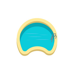 Swimming man icon design template isolated Vector Image