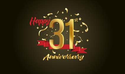 Happy 31st Birthday Vector Images (over 120)