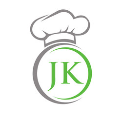 Initial letter sk restaurant logo template Vector Image