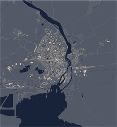 Map of the city narva estonia Royalty Free Vector Image