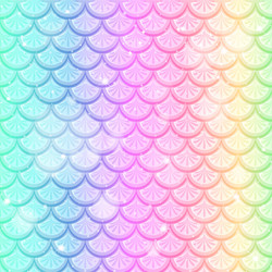 Fantasy mermaid scales seamless pattern Royalty Free Vector