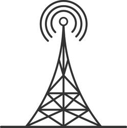 Telecommunication antenna mast or mobile tower Vector Image