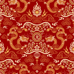 Chinese clouds traditional seamless pattern Vector Image