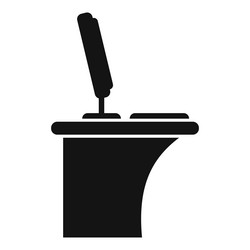 Office workplace icon simple work posture Vector Image