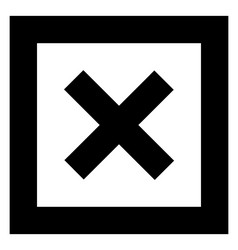 Cross sign Royalty Free Vector Image - VectorStock