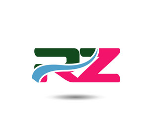 Letter z logo symbol template elements Royalty Free Vector