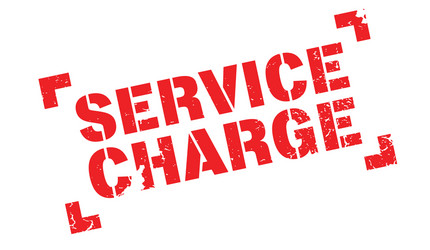 Service charge rubber stamp Royalty Free Vector Image