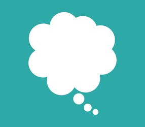 Thought cloud icon Royalty Free Vector Image - VectorStock