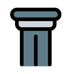 Pillar a structural support in architecture Vector Image