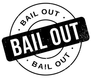 Bail out sticker Royalty Free Vector Image - VectorStock
