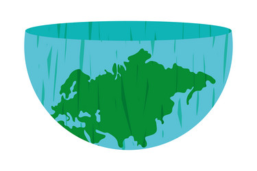 World Half Globe Vector Images (over 510)