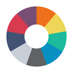 Ring Pie Charts with Numbers Vector Images (over 370)