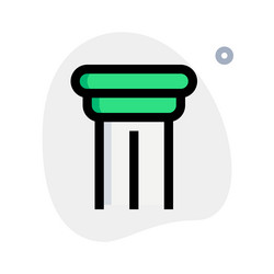 Pillar a structural support in architecture Vector Image