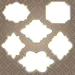 Vintage pattern and frame for design Royalty Free Vector