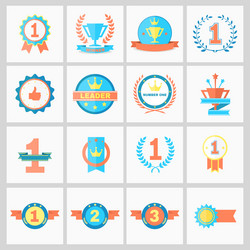 Wreath frame ranking set Royalty Free Vector Image