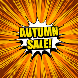 Comic book page sale concept Royalty Free Vector Image