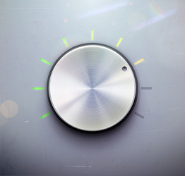 Abstract technology volume knob Royalty Free Vector Image