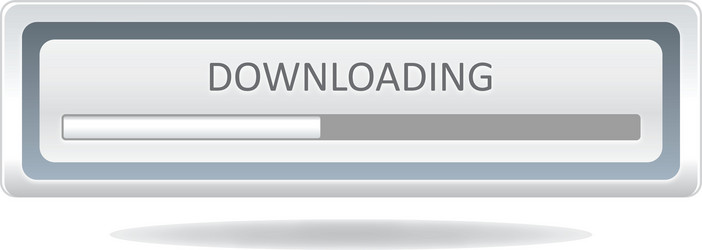 Download progress bar Royalty Free Vector Image