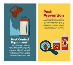 Mosquito and pest control banner Royalty Free Vector Image